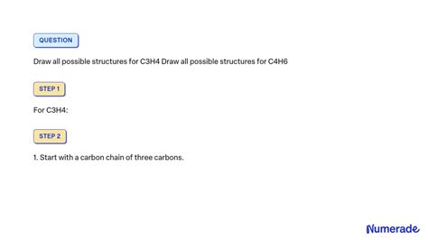 solved draw all possible structures for c3h4 draw all possible
