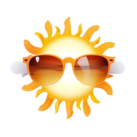 Sol Quente De Verão PNG Verão Sol Ardente Oculos Escuros Imagem PNG