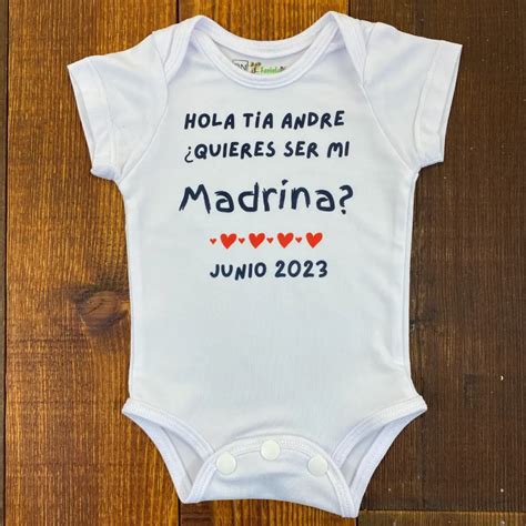 Mameluco Hola Tía ¿quieres Ser Mi Madrina Faviola Díaz