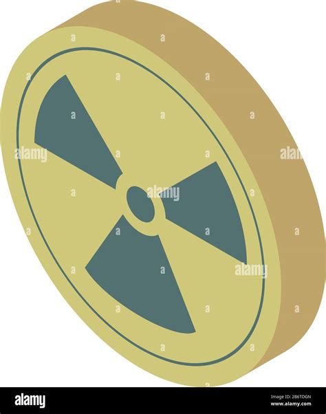 Nuclear Symbol Caution Isolated Icon Stock Vector Image And Art Alamy