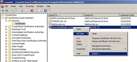 Zen Software How Do I Move Or Copy An Ssl Certificate From One Pc To Another