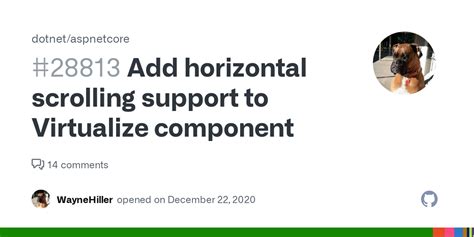 Add Horizontal Scrolling Support To Virtualize Component · Issue 28813