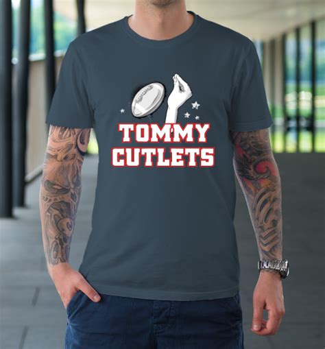 Ny Italian Hand Gesture Tommy Cutlets Football Quarterback T Shirt
