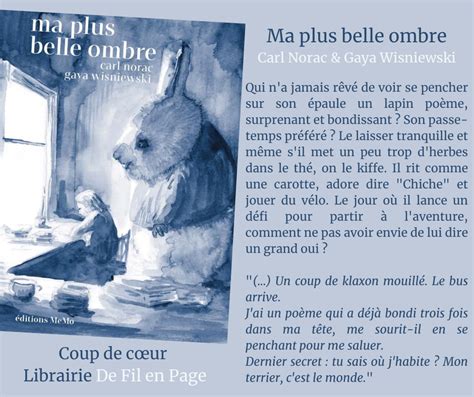Ma Plus Belle Ombre De Carl Norac Gaya Wisniewski De Fil En Page