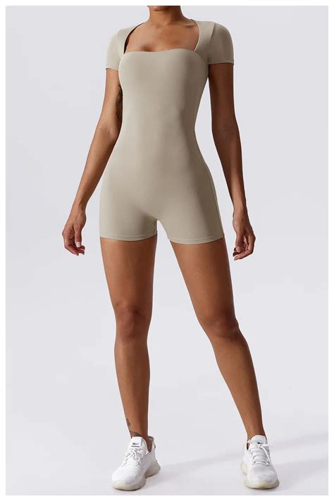 One Piece Yoga Set For Women Summer Bodysuit Padded Jumpsuit Workout
