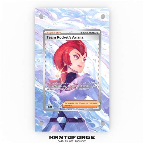 Team Rockets Ariana 237182 Pokémon Extended Artwork Display Case Etsy