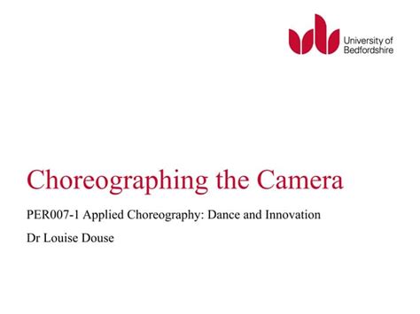 Week 6 Workshop 2 Choreographing The Camera Ppt