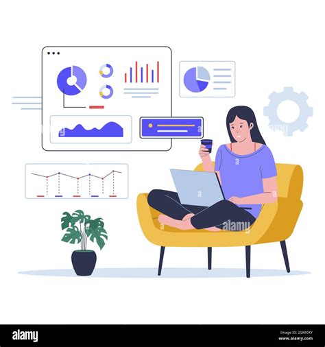 Business Analysis Concept Illustration Data Analysis For Business Vector Flat Illustration