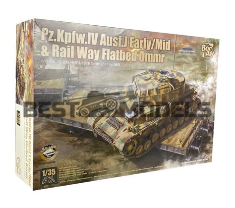 Сборная модель 1 35 танк Pz Kpfw Iv Ausf J Early Midrail Way Flatbed