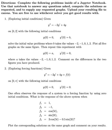 Solved Directions Complete The Following Problems Inside Of