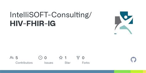 GitHub IntelliSOFT Consulting HIV FHIR IG