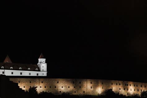 Free Photo Bratislava Castle Slovak Night Old Free Download Jooinn