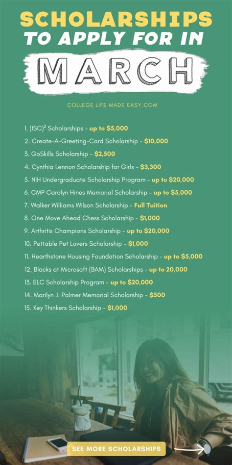39 Best March Scholarships For 2023 Students Artofit