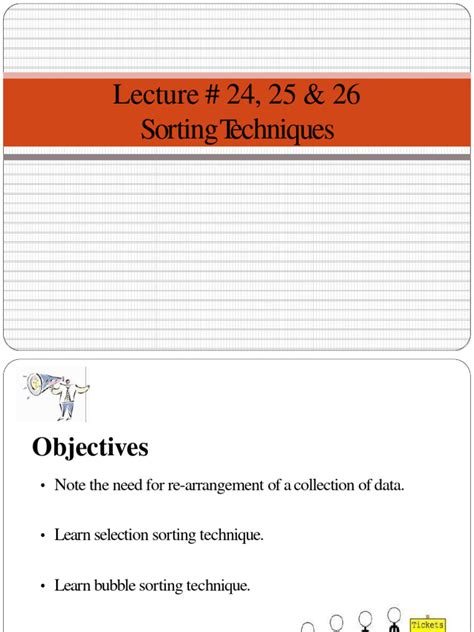 Lecture 24and25and26 Sorting Pdf