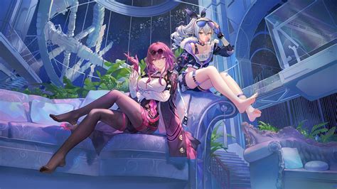 3892b Kafka Silver Wolf Honkai Star Rail 4K Wallpaper PC Desktop