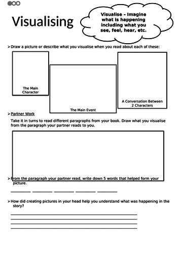 Visualising Reading Comprehension Differentiated Worksheets Ks1