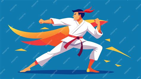 Premium Vector Traditional Karate Forms Are Combined With Modern Kickboxing Techniques To Form