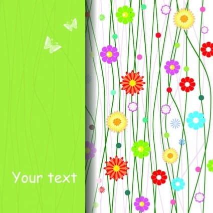لطيف الربيع الأزهار خلفية ناقلات مجموعة eps UIDownload