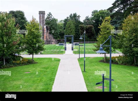 The Remains Of Antrim Castle Massereene Castle In Antrim Castle