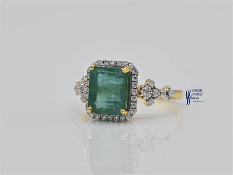 Natural Octagon Diamond Ring Shirish Sparkle Gems