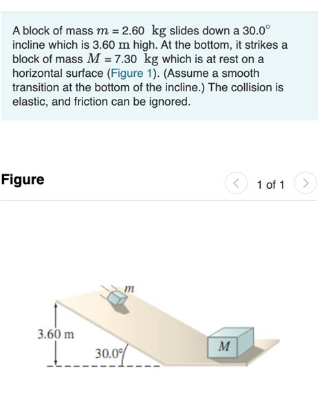 Solved A Determine The Speed Of The Block With Mass M Chegg