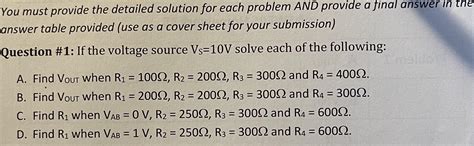 Solved You Must Provide The Detailed Solution For Each Chegg