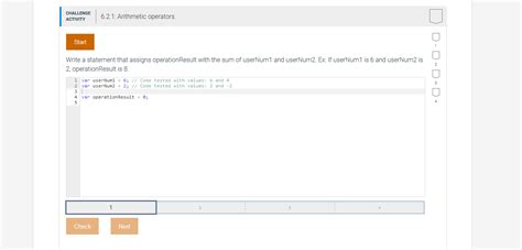 Solved Challenge Activity Arithmetic Operators O Chegg