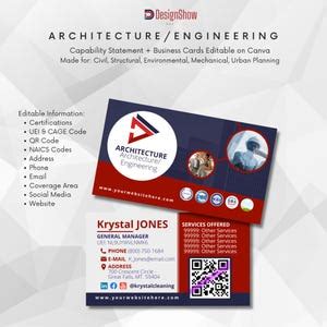 Architecture Engineering Capability Statement BC W Writing Guide Etsy