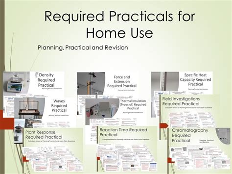 Required Practicals For Home Use Nine Included Teaching Resources