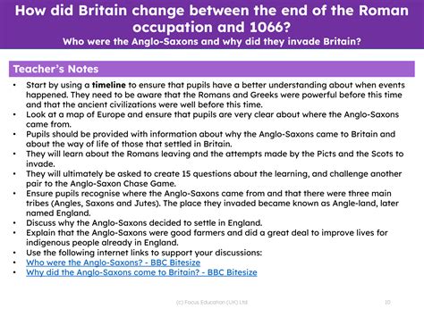 Who Were The Anglo Saxons And Why Did They Invade Britain Teacher