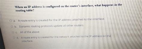 solved when an ip address is configured on the router s