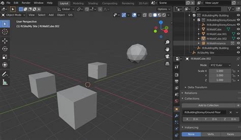 blender collection instances ifc export — osarch
