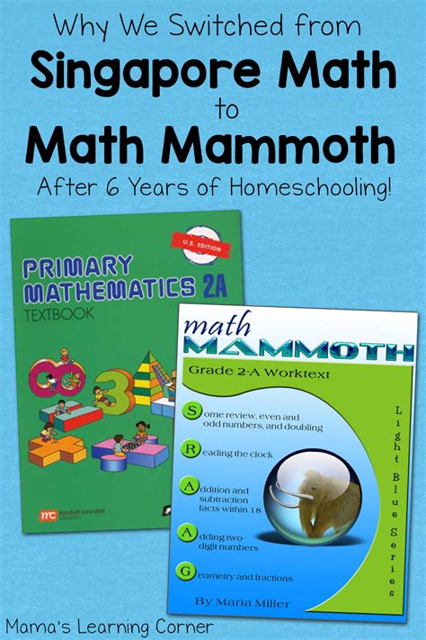Why We Switched From Singapore Math To Math Mammoth This Year