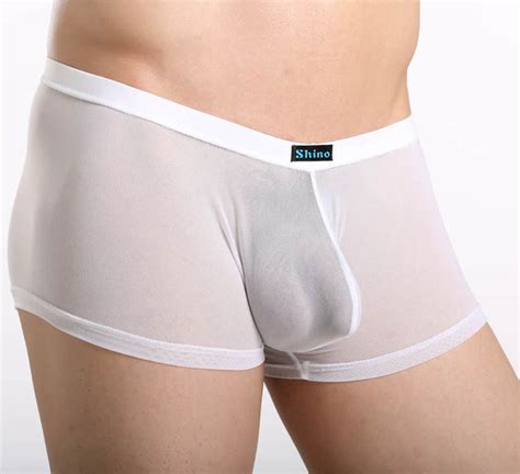 8 Color Of Styles Sexy Mens Underwear Sheer Boxer Shorts Pouch Underwear See Through Mesh
