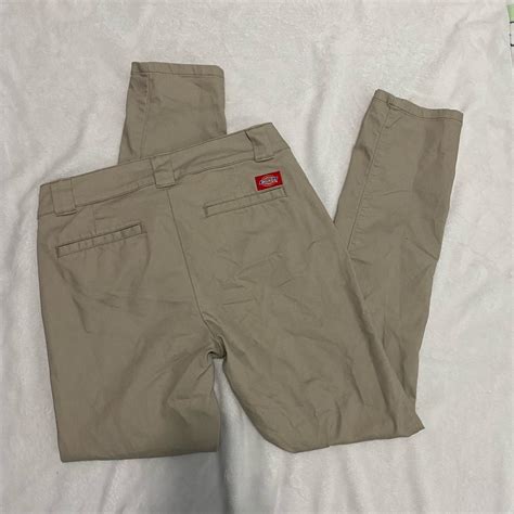 Dickies Khaki Pants⭐️ Laying Flat— Waist14” Depop