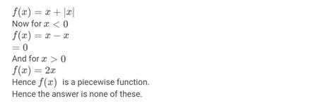 Let F R → R Is Defined By F X X 1 X Then F X Is