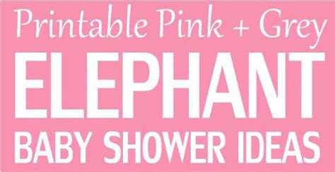 Pink And Grey Elephant Baby Shower Ideas Party Collection Artofit