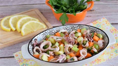 Salade De Calamars Au Céleri Et Aux Carottes Une Recette Estivale Très