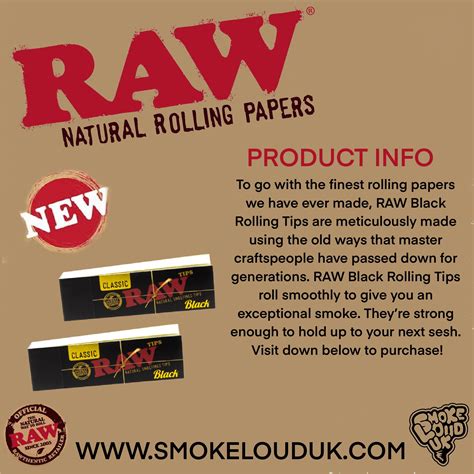 Raw Black Tips Smoke Loud Uk