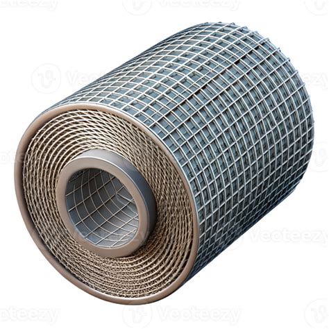 3d Render Cylindrical Grid Structure 53921496 Png
