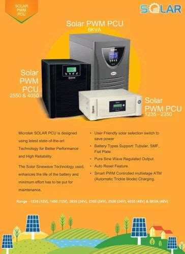 Single Lcd State Of The Art Technology Microtek Solar Inverters And