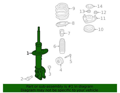 2024 2025 Hyundai Santa Fe Suspension Strut 54651 R6100 Motormotor