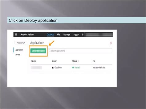 mule deploying a cloud hub application ppt