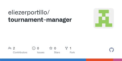 Github Eliezerportillotournament Manager