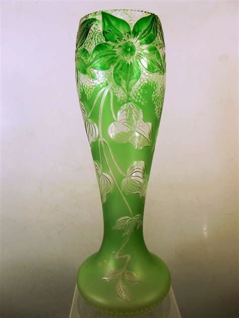Large Richardson Stourbridge Cameo Glass Vase