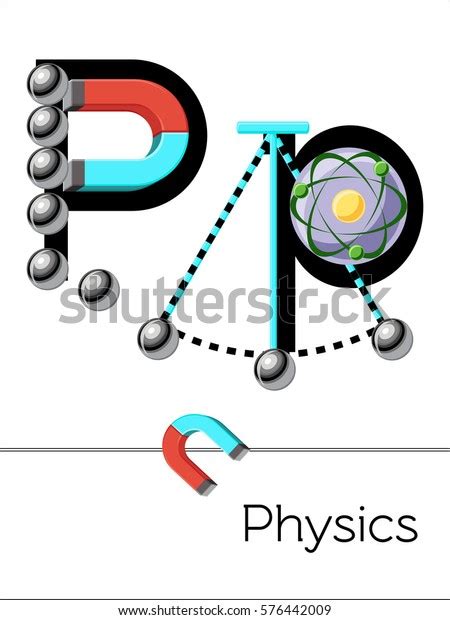 Flash Card Letter P Physics Science Stock Vector Royalty Free 576442009 Shutterstock