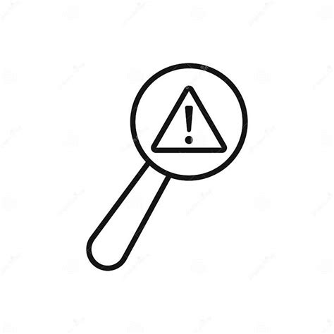 Problem Identification Icon Logo Sign Vector Outline Stock Illustration Illustration Of