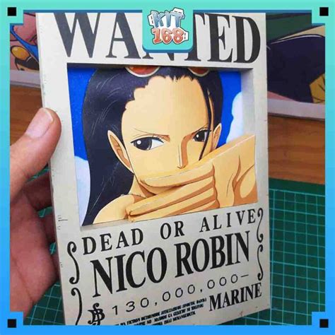 Mô Hình Giấy Truy Nã Nico Robin 3d One Piece Kit168 Shop Mô Hình Giấy