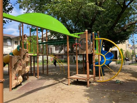 【中野区】中野1丁目の城山公園では、複合遊具が大人気です！ 号外net 中野区