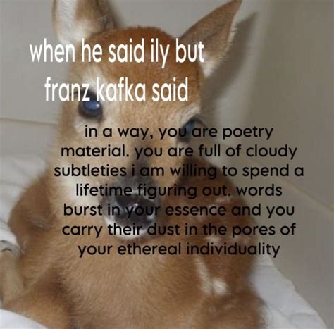 Literally Meme When He Said I Love You But Franz Kafka Said